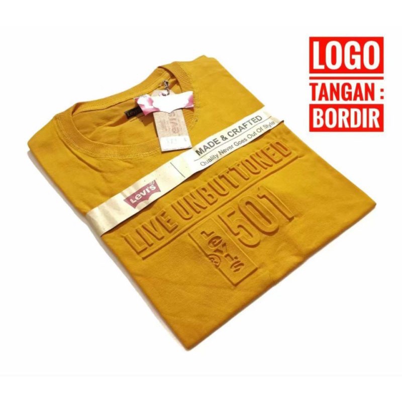Jual KAOS BRANDED PREMIUM (501 emboss) | Shopee Indonesia