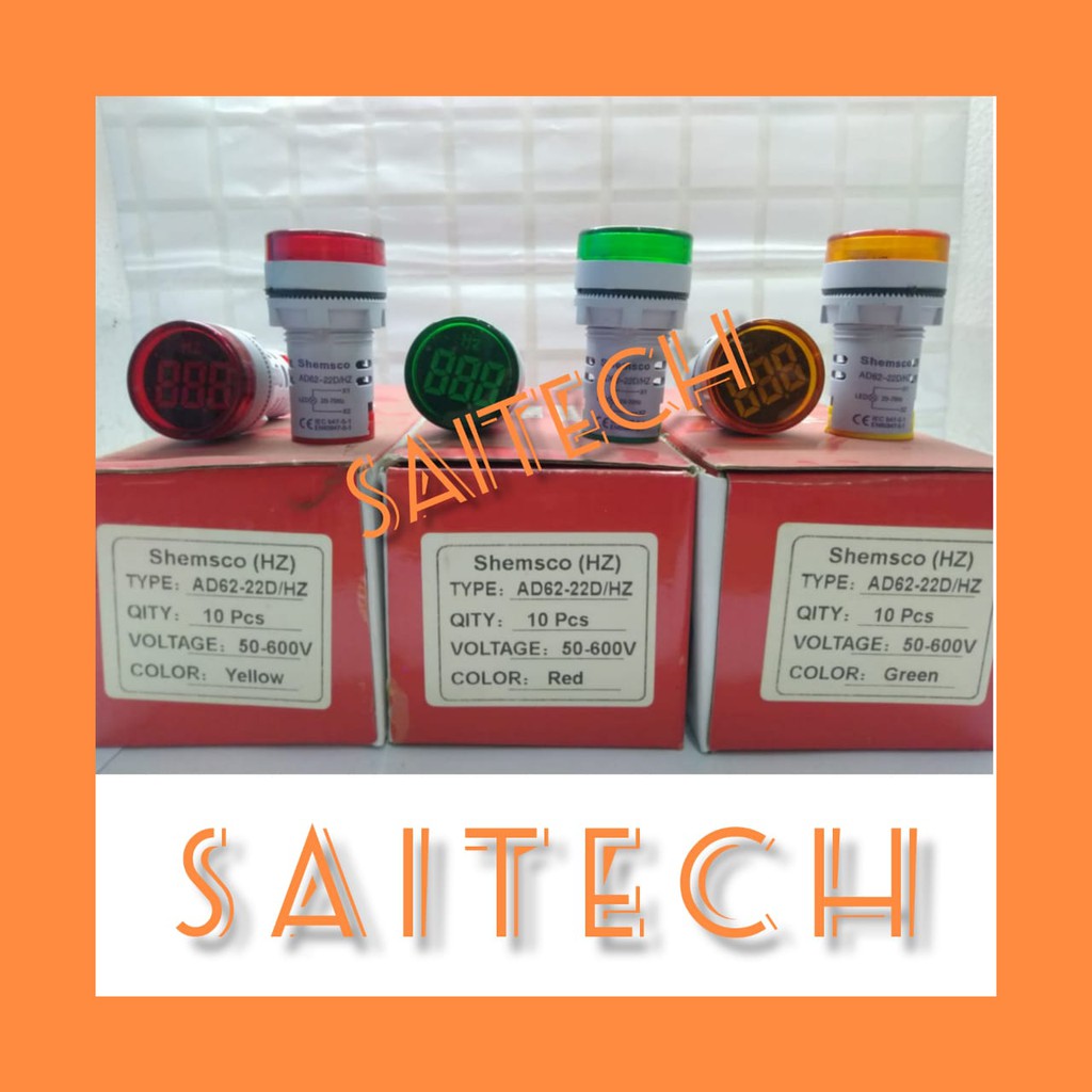 Jual Pilot Lamp LED With HZ Indicator 0~99HZ 22mm AC 220V. | Shopee ...