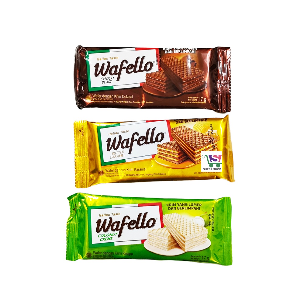 Jual (PROMO!) Roma Wafello Wafer Coconut / Choco Blast / Butter Caramel ...