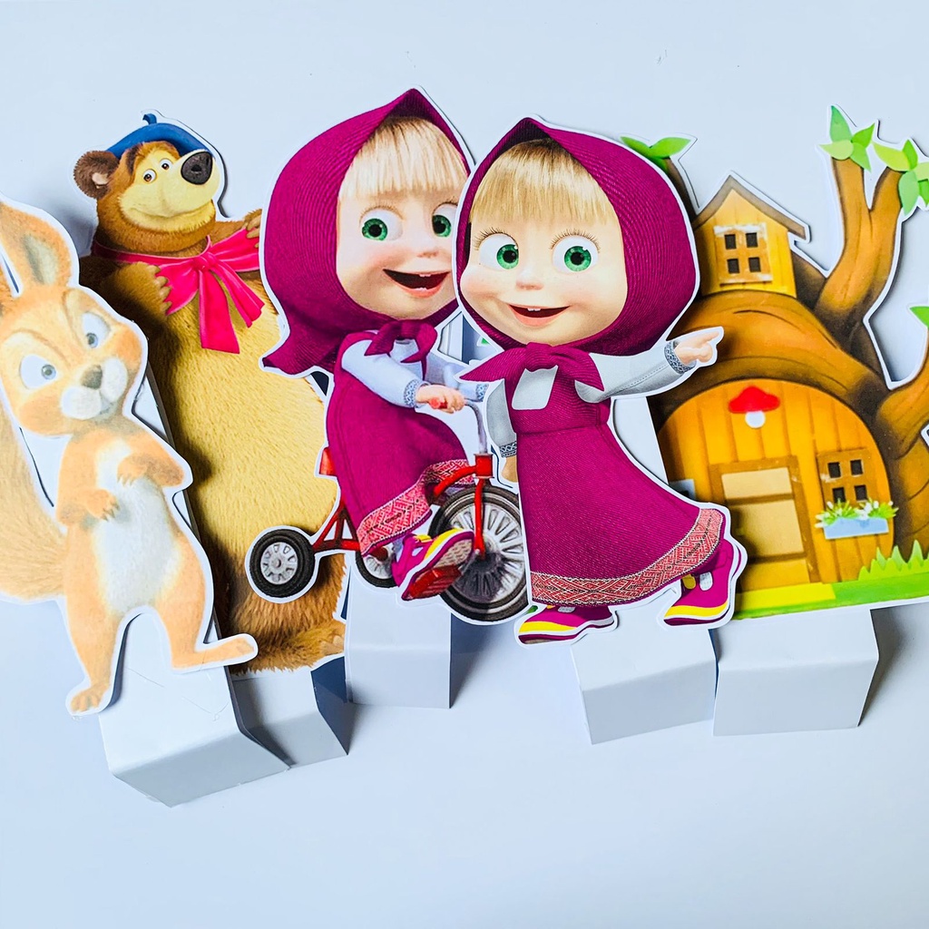 Jual Masha and The Bear Stand Karakter Dessert Table Birthday / Hiasan ...