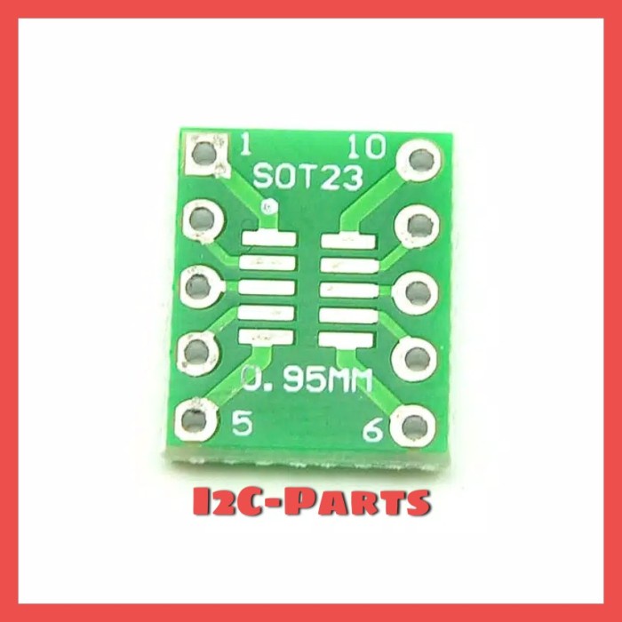 Jual SOP10 MSOP10 SOT23 to DIP-10 DIP10 DIP PinBoard SMD PCB Adapter ...