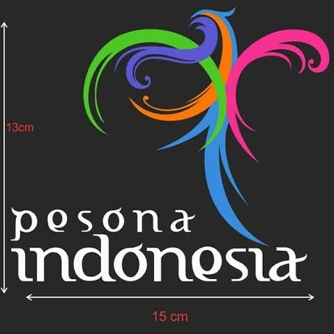 Jual cutting sticker mobil Pesona Indonesia / Wonderful Indonesia warna ...