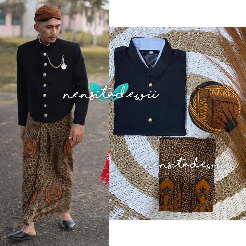 Jual Set Beskap, Jarik + Blangkon / Adat Jawa (Solo) | Shopee Indonesia