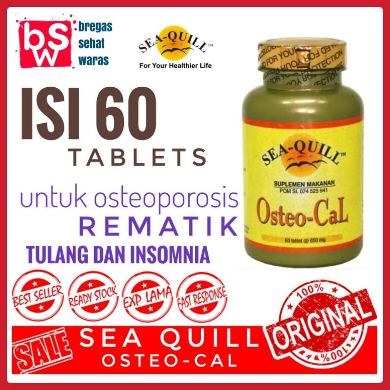 Jual SEA-QUILL OSTEO CAL ISI 60-SEAQUILL-SEA QUILL-MENOPAUSE-NYERI ...