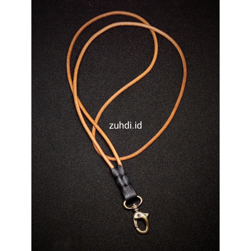 Jual berkelas dengan kalung lanyard id card dari kulit sapi asli ...