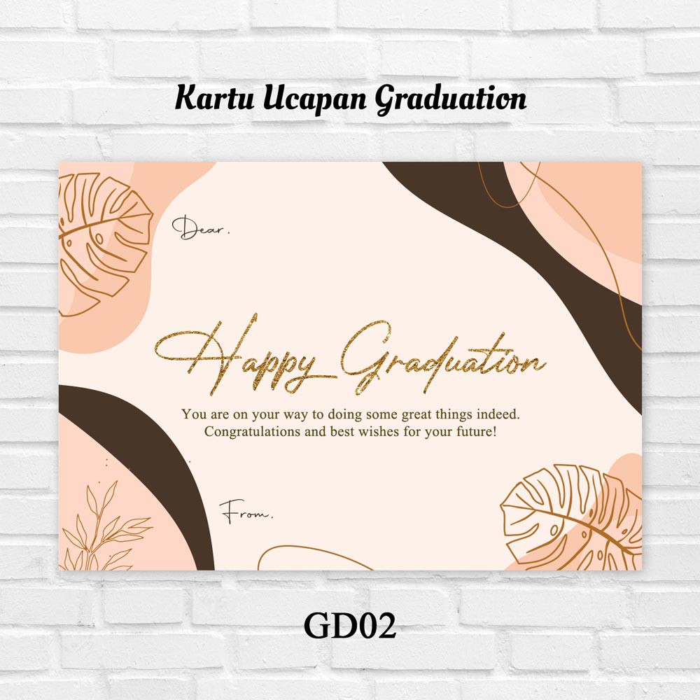 Jual KARTU UCAPAN GREETING CARD GRADUATION CONGRATULATION GIFT ...