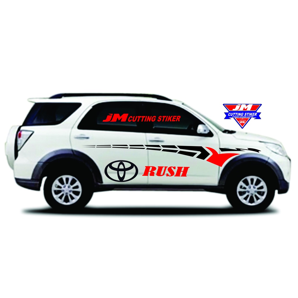 Jual Stiker mobil toyota rush stiker body samping mobil rush sticker mobil rush sticker mobil ...
