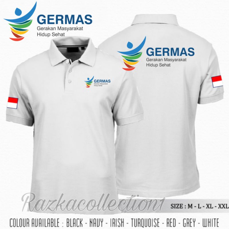 Jual Polo Shirt Germas Gerakan Masyarakat Hidup Sehat / Kaos Germas ...