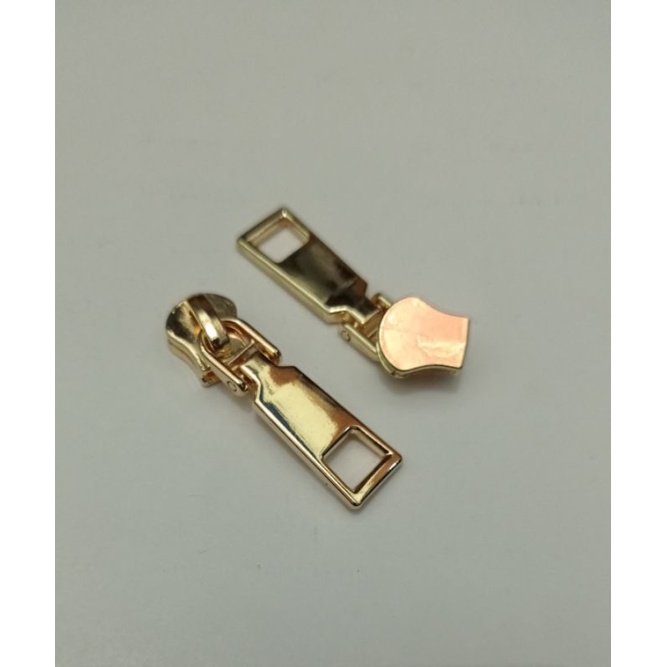 Jual Kepala resleting no.5 untuk rell gigi besi rosegold/mas muda ...