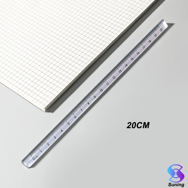 Jual Transparent Triangle Ruler Penggaris Segitiga Transparan Cute 15cm ...