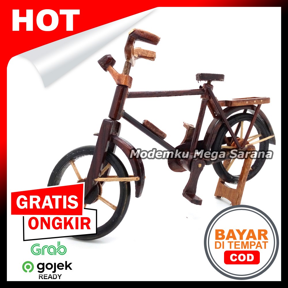 Jual Miniatur Sepeda Kayu 26x17x5 cm | Shopee Indonesia