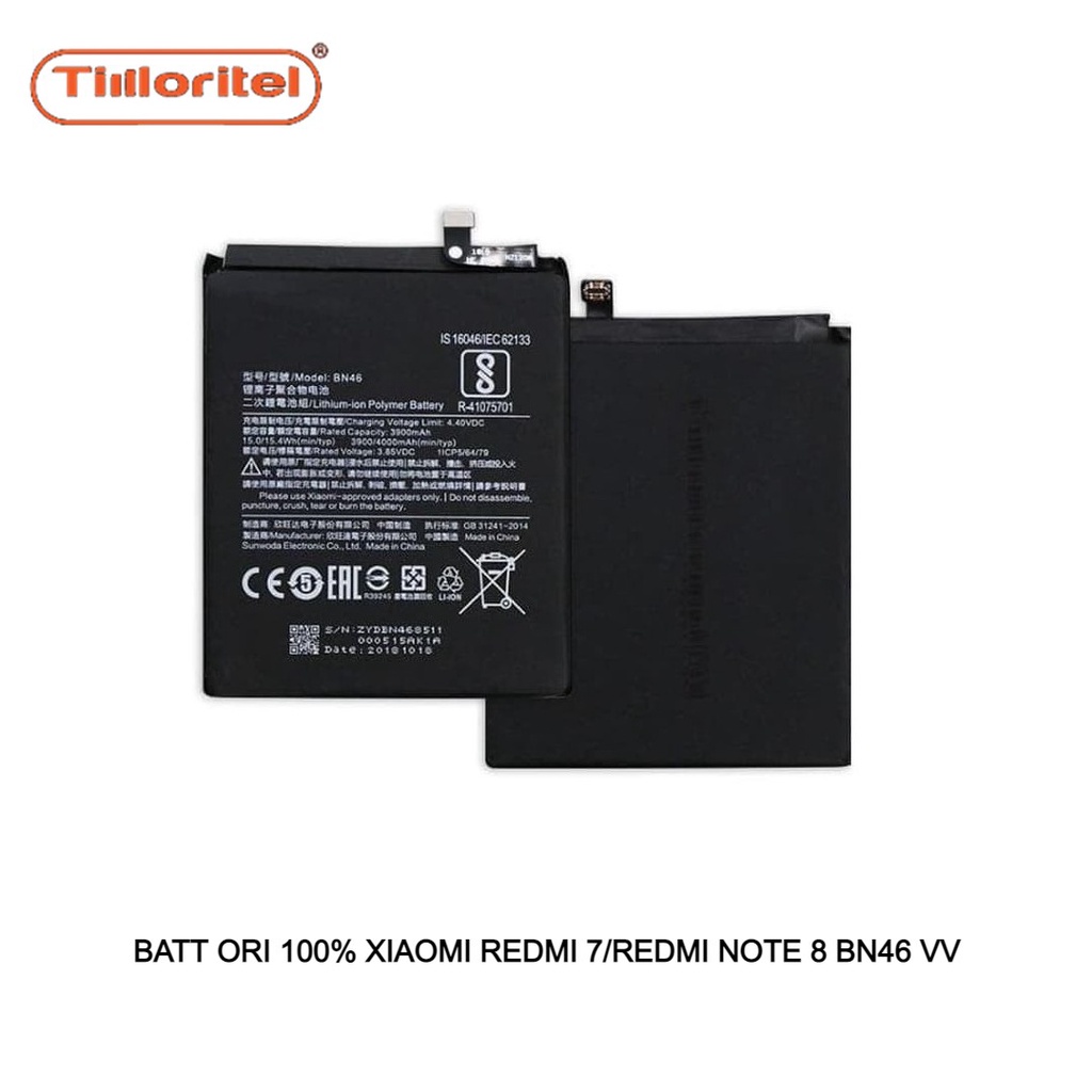 Jual BATTERY/BATERAI/BATRE BATT ORI 100% XIAOMI REDMI 7/REDMI NOTE 8 ...