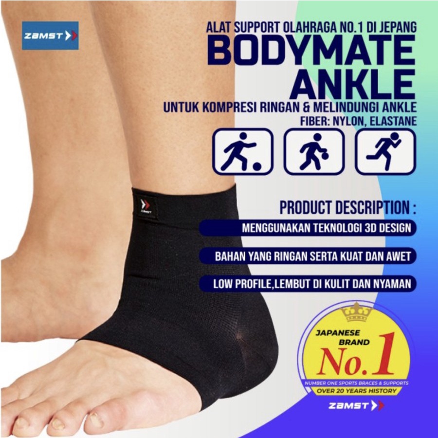 Jual Ankle Support Bodymate Zamst Original Japan | Shopee Indonesia