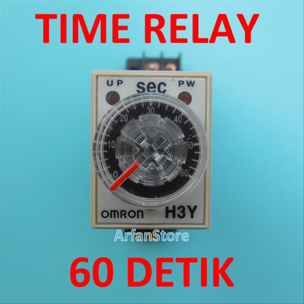Jual TDR 60 Detik Time Delay Relay Timer Penunda Waktu AC 220V H3Y-2 ...