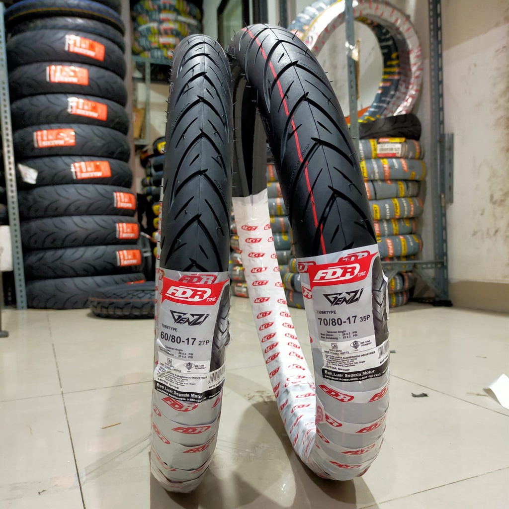 Jual Ban Motor FDR Genzi 60/80-17 70/80-17 Ban Ring 17 Tube Type | Shopee Indonesia