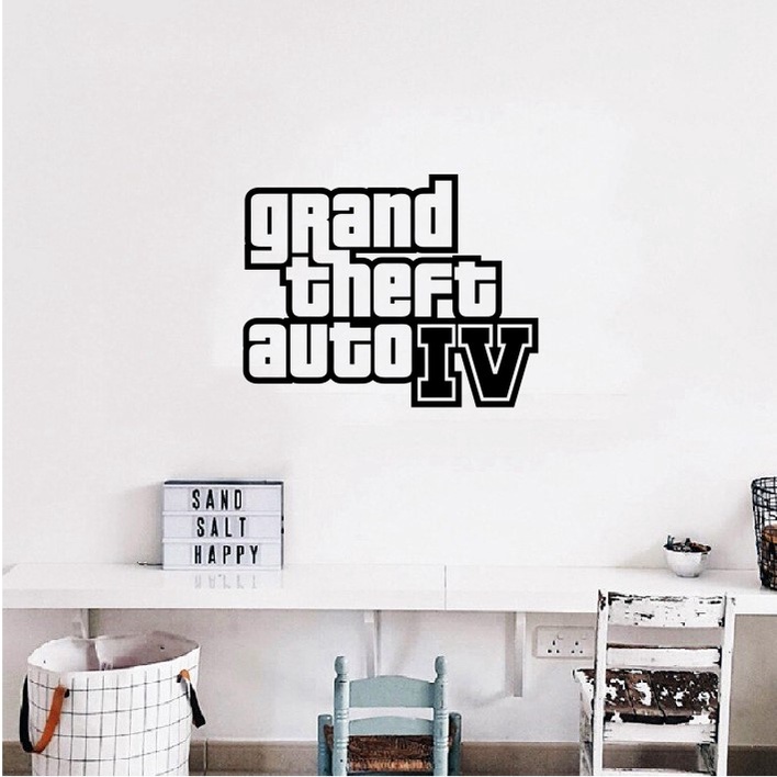 Jual Stiker Dinding GTA IV Grand Theft Auto 4 - Wall Decal Sticker ...