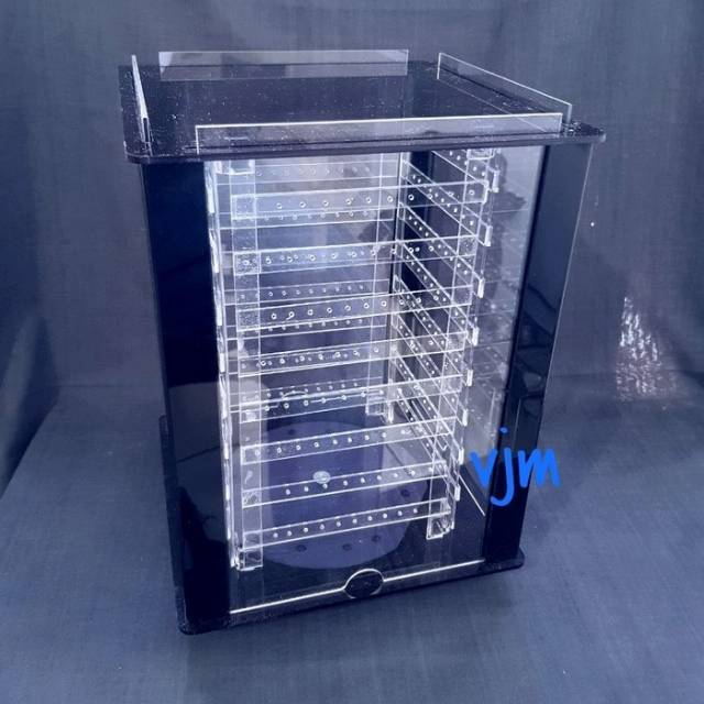 Jual Acrylic display anting/giwang tempat anting akrilik putar 360° 4D ...