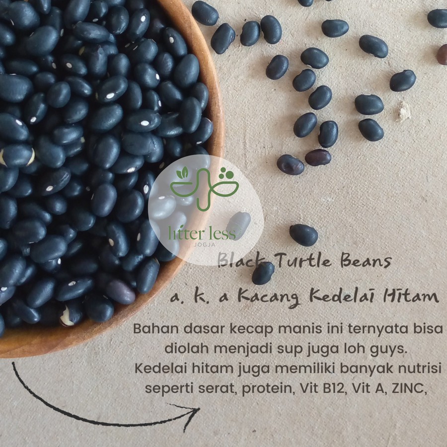 Jual Black Turtle Beans (Zero Waste / No Plastic packaging) | Shopee ...