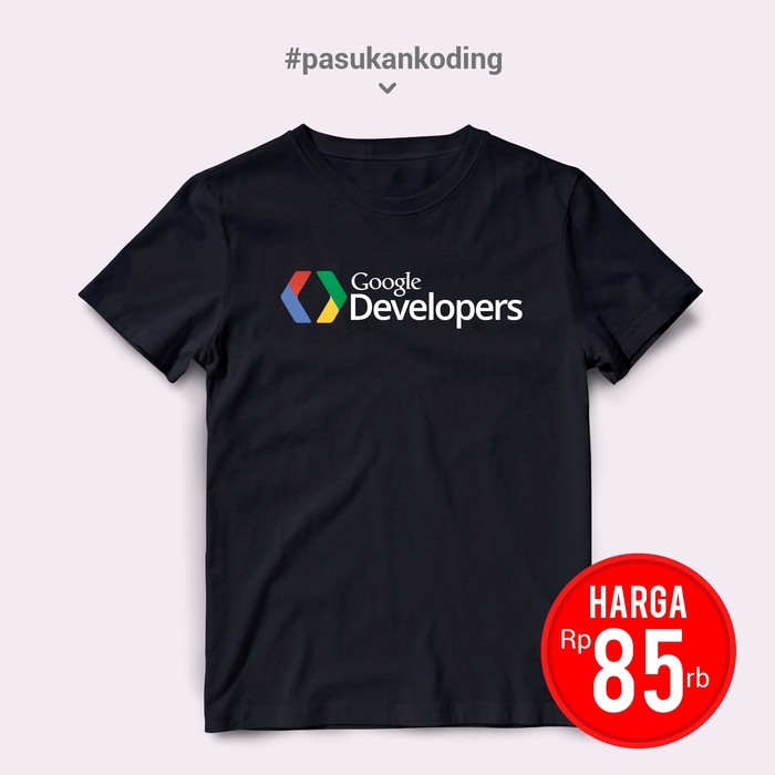 Jual #LehalehaStore - Kaos Programer Google Developer | Shopee Indonesia