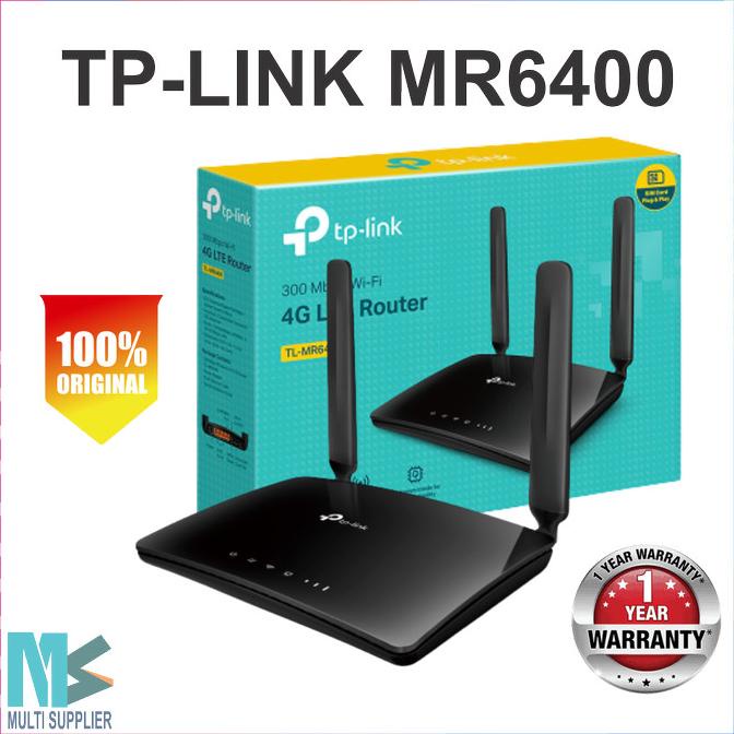 Jual TP-LINK TL-MR6400 , Wireless N300 4G LTE Router | Shopee Indonesia