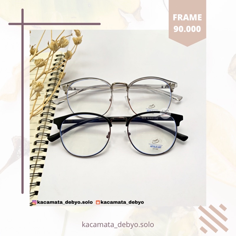 Jual Kacamata Kombinasi Besi dan Plastik/Frame Untuk Cewek dan Cowok ...