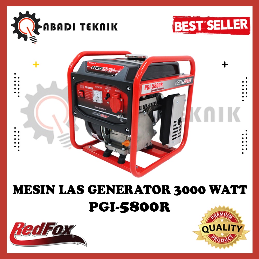 Jual MESIN LAS GENERATOR GENSET PGI-5800R 3000 WATT BENSIN | Shopee ...