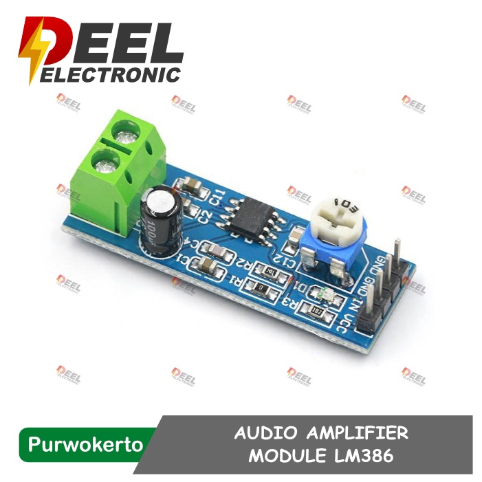 Jual AUDIO AMPLIFIER MODULE LM386 5-12V ADJUSTABLE VOLUME MINI AMPLI LM ...