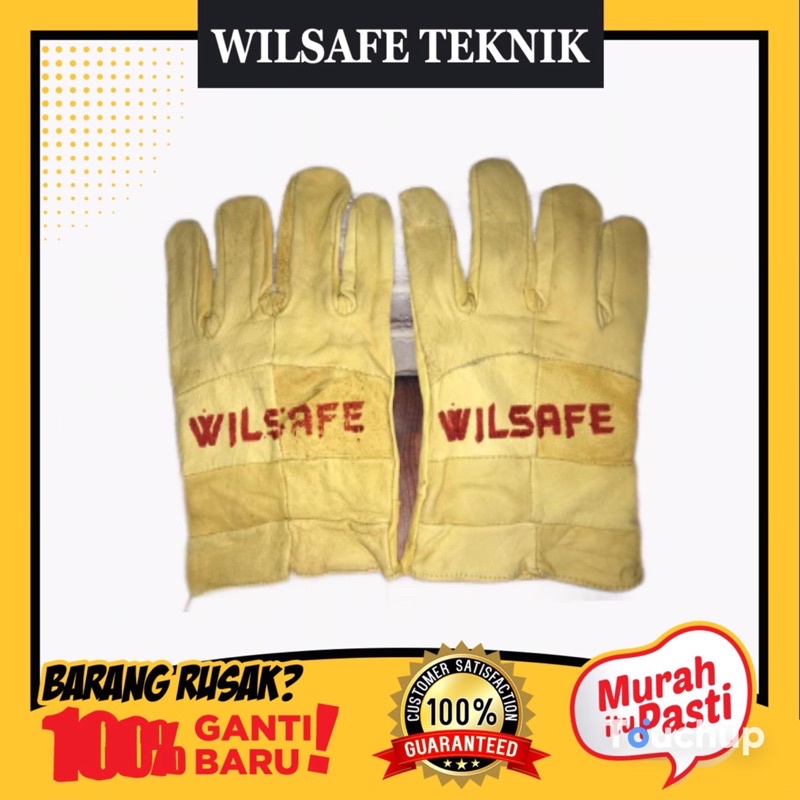 Jual Sarung tangan las kulit argon 10 inch kulit domba garut warna ...