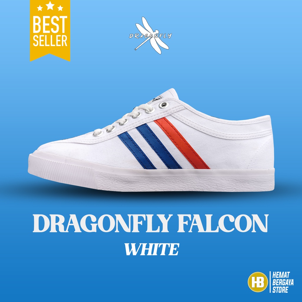Jual Sepatu Dragonfly Falcon White | Shopee Indonesia