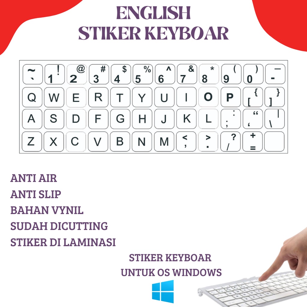 Jual stiker keyboard inggris COVER KEYBOARD | Shopee Indonesia