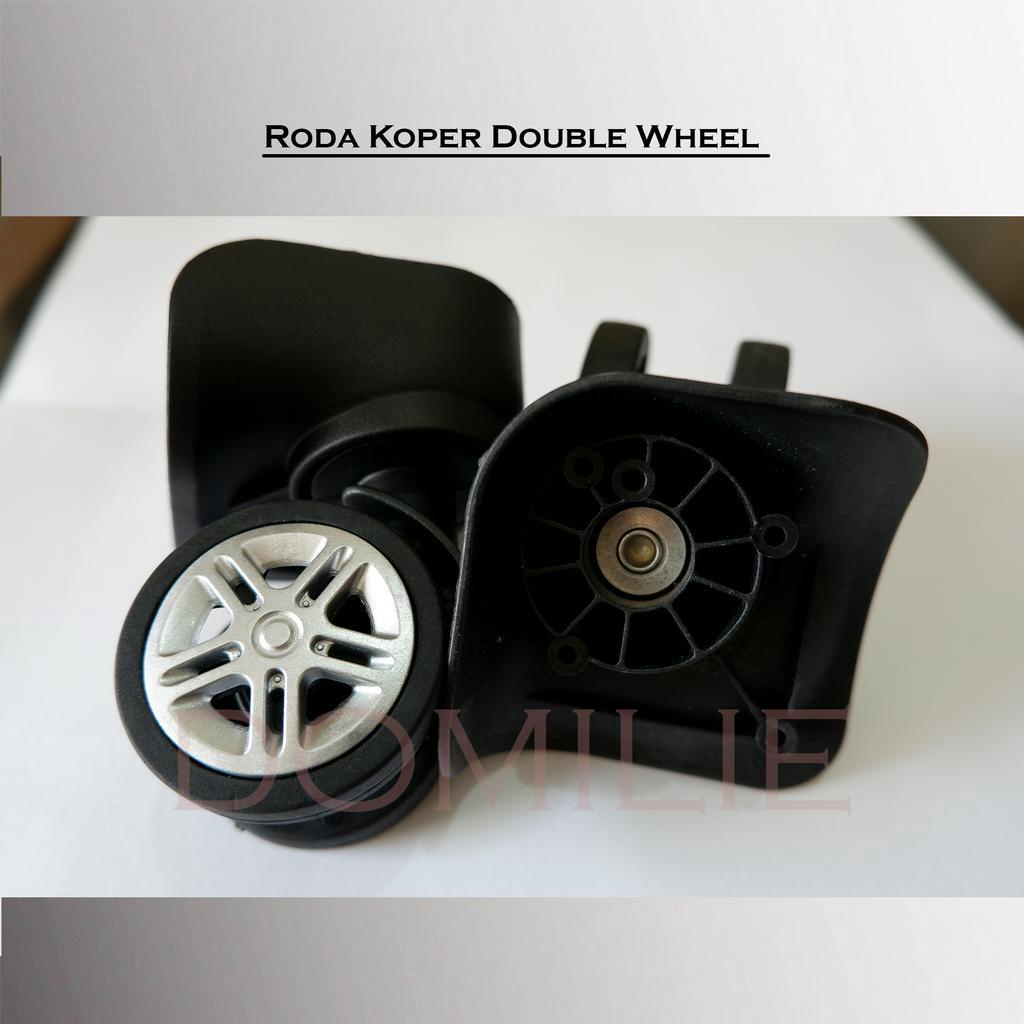 Jual Roda Koper Double Wheel | isi 1 pcs | 360 derajat putar | Bahan ...