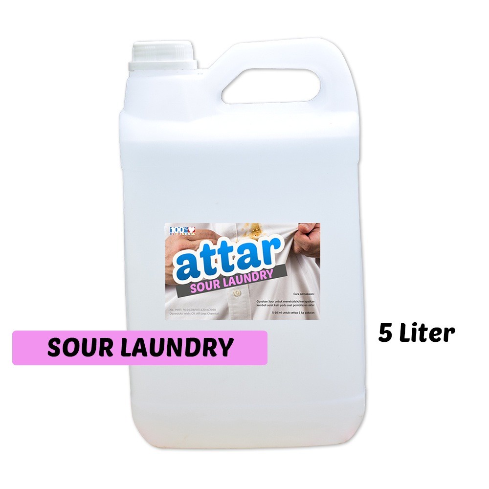 Jual SOUR LAUNDRY Attar - 5 Liter - Penetral pH Neutralizer Cair | Shopee Indonesia