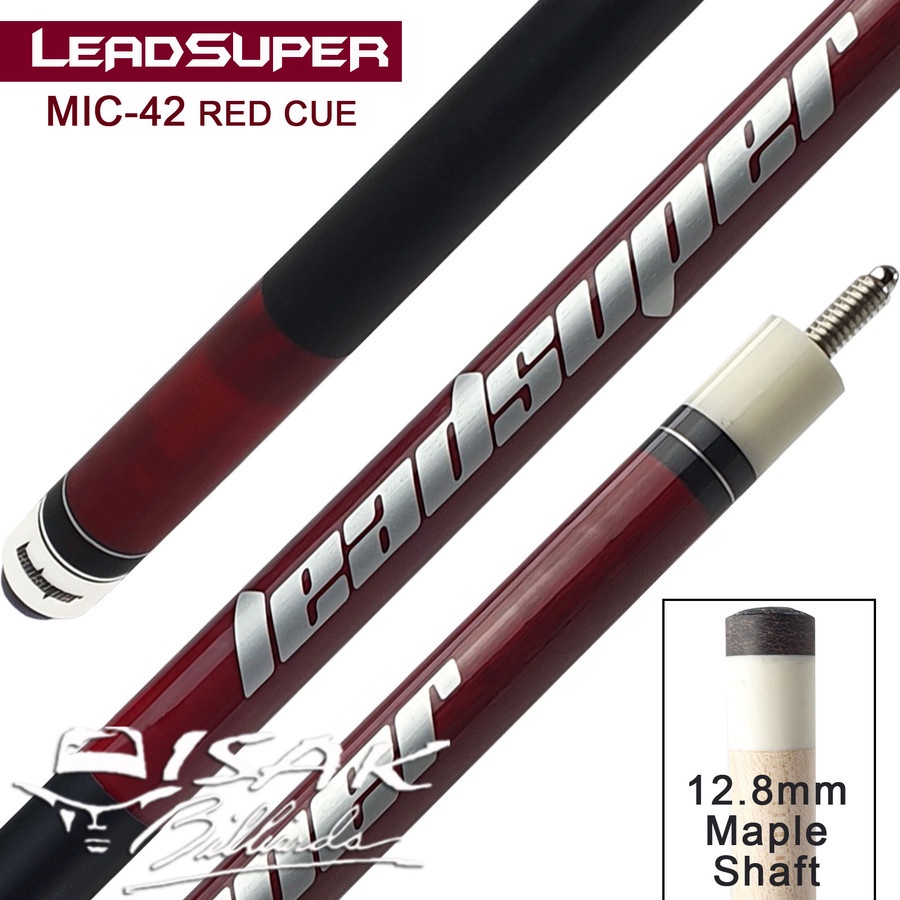 Jual MIC-42 Red Pool Cue Stick - Stik Billiard Maple Import Biliar ...