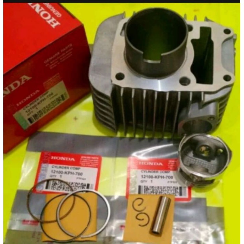 Jual blok seher assy supra 125 kharisma komplit piston set KPH boring block silinder head mesin ...
