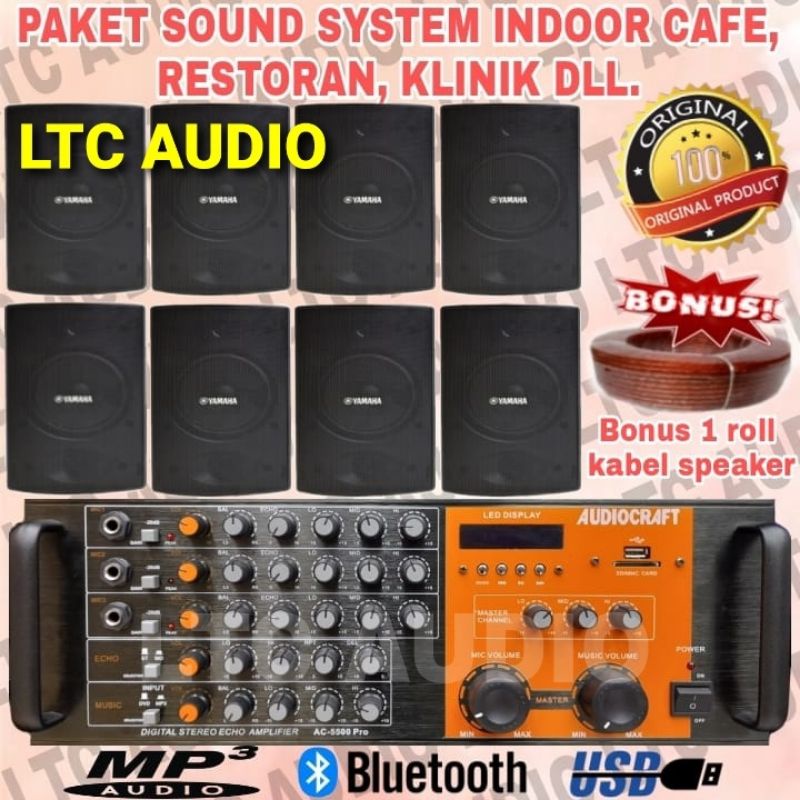Jual PAKET SOUND SYSTEM INDOOR CAFE / RESTO / AULA YAMAHA 8 SPEAKER ...