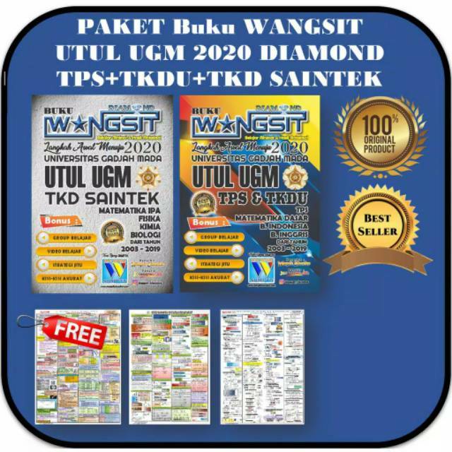 Jual [UTUL UGM DIAMOND IPA] Buku Wangsit UTUL UGM UM UGM 2020 TPS +TKDU +SAINTEK DIAMOND ...