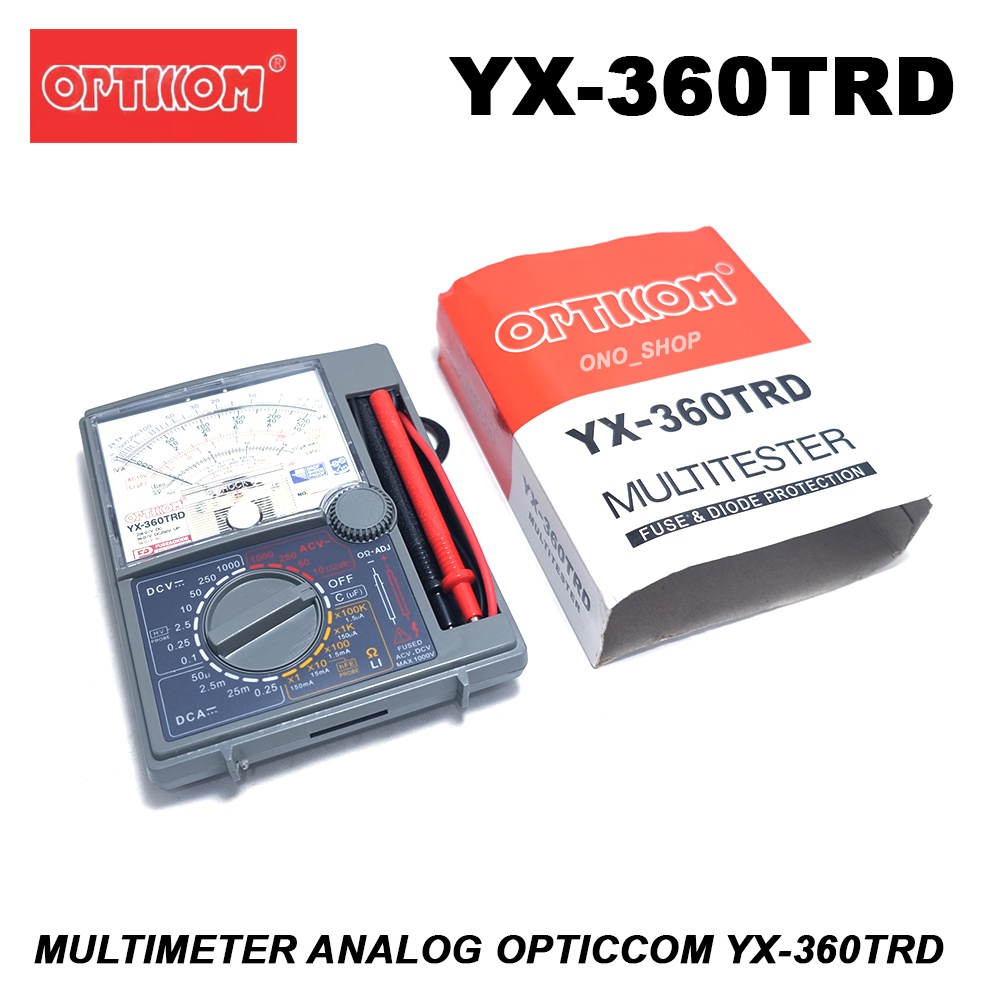 Jual Multimeter Analog Opticcom YX-360TRD | Shopee Indonesia