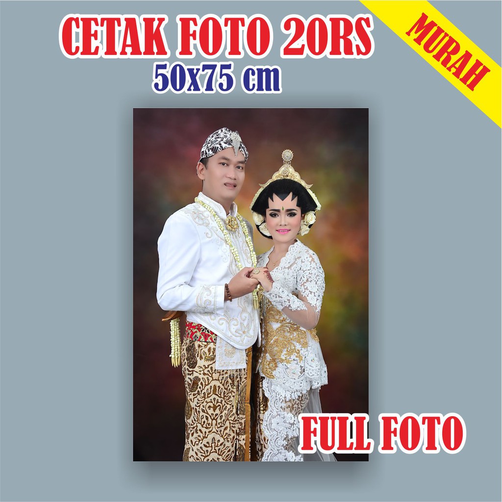 Jual CETAK FOTO UKURAN 20RS (50x75) TANPA PIGORA / BINGKAI | Shopee ...