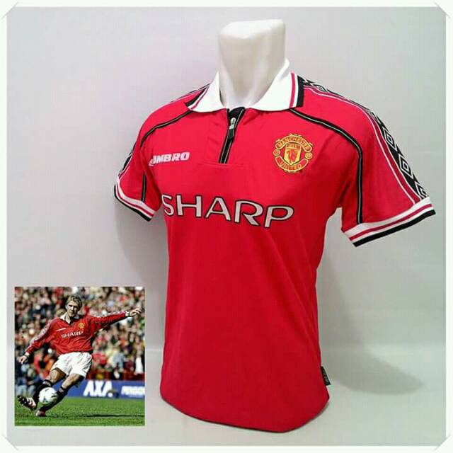 Jual JERSEY RETRO MU 98/99( TRIBLE WINNER) | Shopee Indonesia