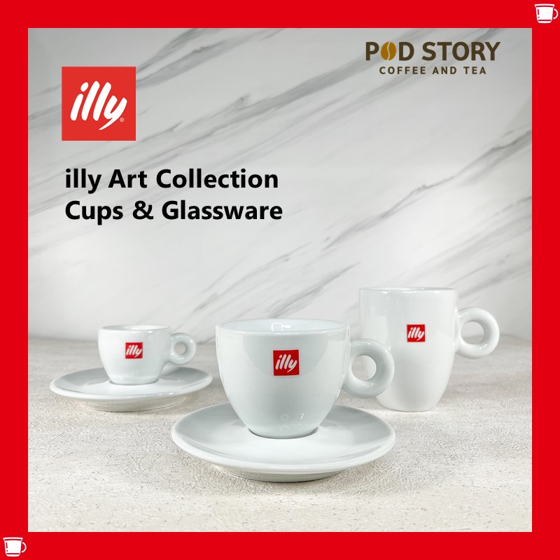 Jual illy Logo Coffee Cup / Gelas Kopi - Espresso, Cappucino, Mug Glass ...