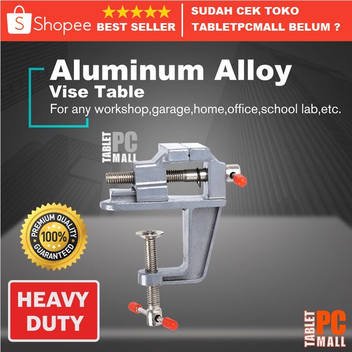Jual Aluminium Alloy Table Bench Clamp Vise Table Repair Clamp Meja ...