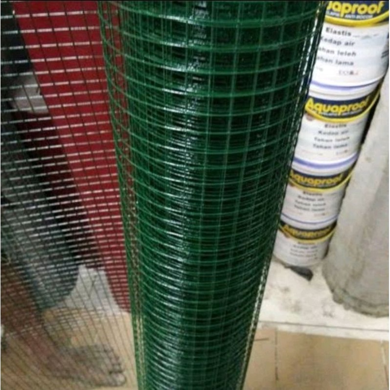 Jual kawat loket ram wire mesh pvc hijau 1/2 1cm x 92 cm meteran ...