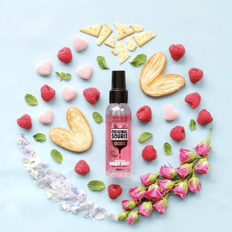 Jual ORIGINAL SOURCE Body Mist Vanilla Raspberry 100ml | Shopee Indonesia
