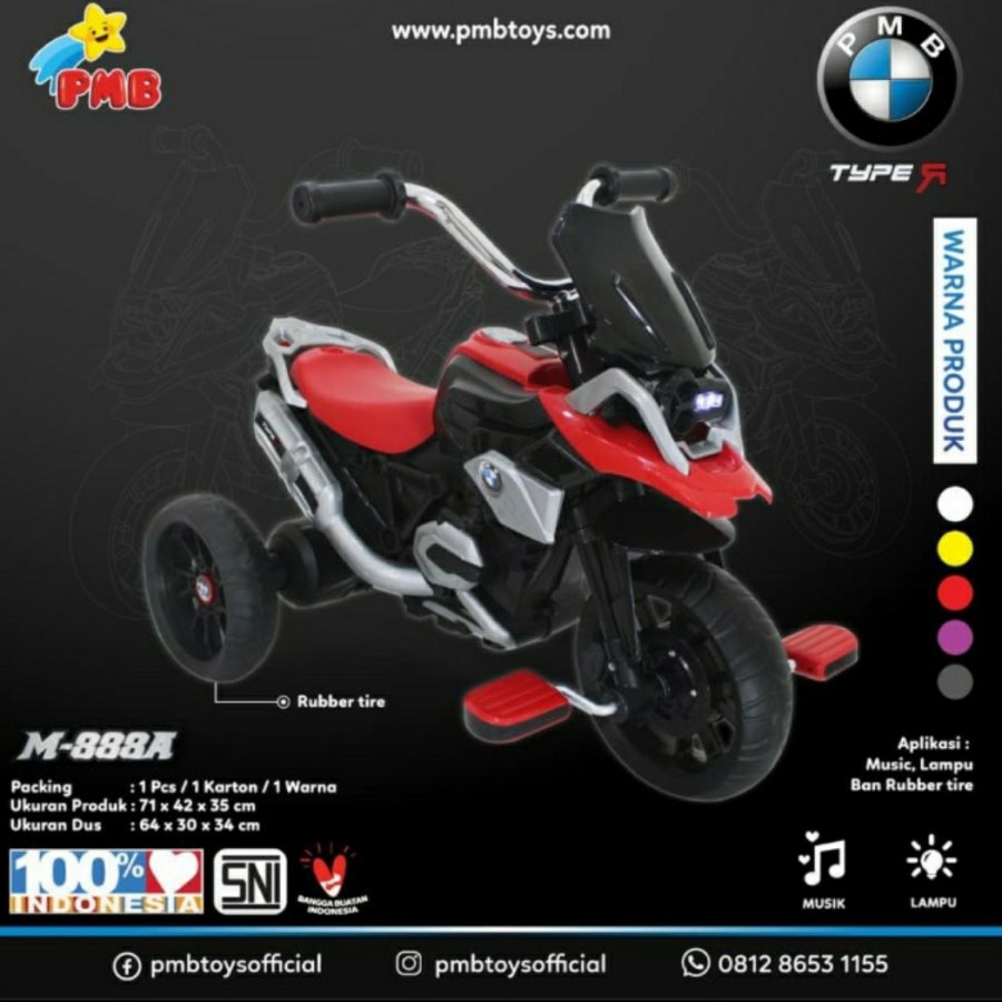 Jual Sepeda anak gowes dan Motor aki TYPE R 888A GOWES / 888 AKI ...