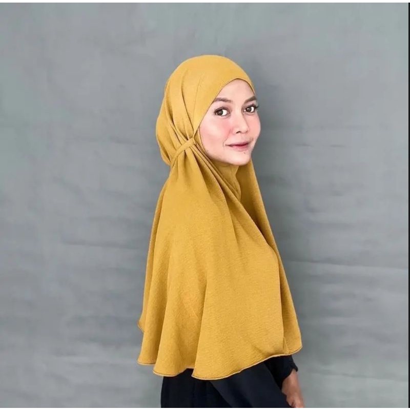 Jual Bergo Crinkle Airflow Hijab Instant | Shopee Indonesia