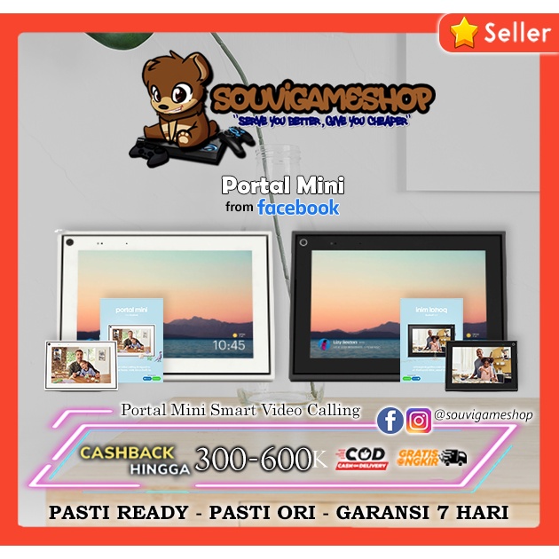 Jual Facebook Portal Mini Smart Video Calling 8 Inch TouchScreen With ...