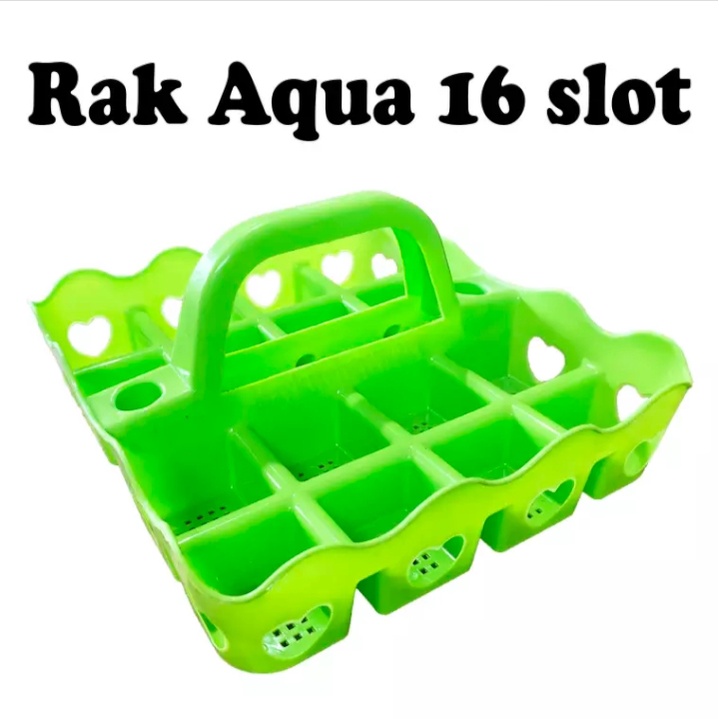 Jual TERMURAH!!!Tempat air mineral/Rak aqua 16 slot/RAK aqua gelas ...
