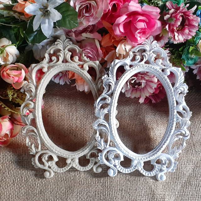 Jual Frame Resin OVAL Lancip Mahkota (Geser gambar untuk pemilihan ...