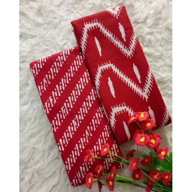 Jual Batik cap. Merah cerah | Shopee Indonesia