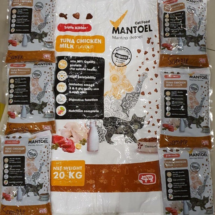Jual Mantoel Cat Food kemasan repack 1kg- makanan kucing ckr | Shopee ...